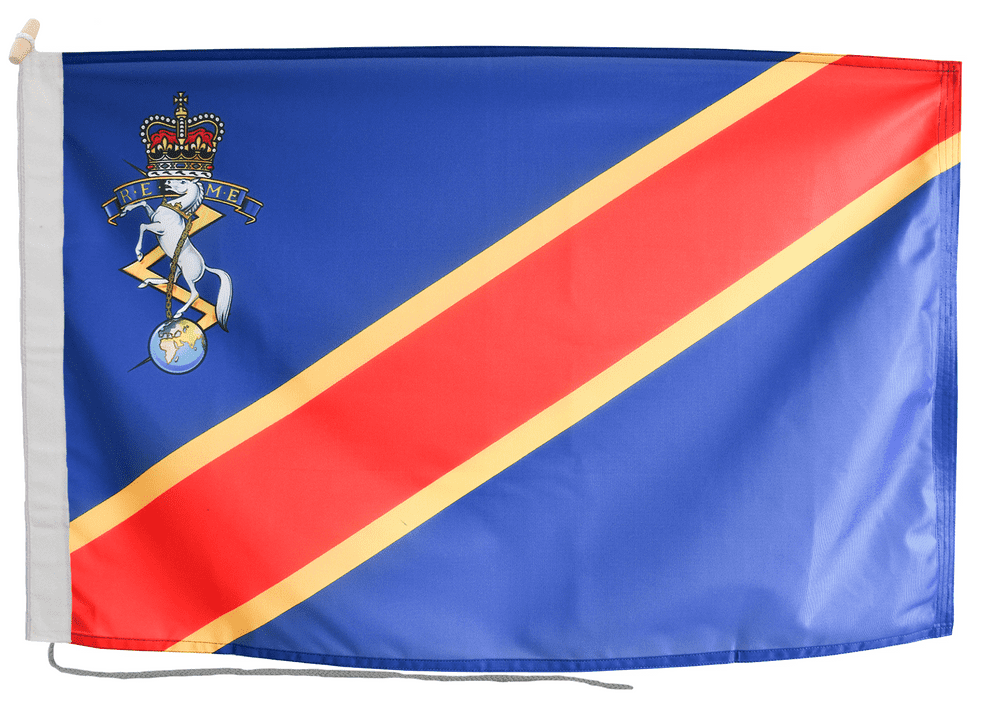 Royal Electrical and Mechanical Engineers British Army Flag with Rope ...