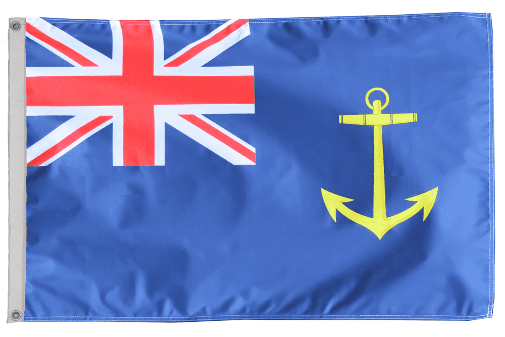 Royal Fleet Auxiliary RFA Ensign Flag with Eyelets