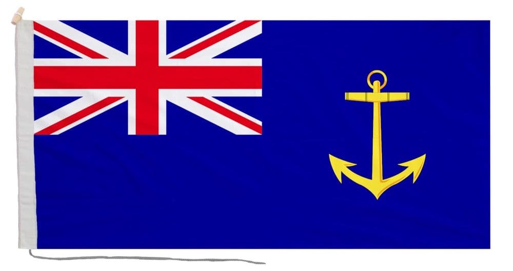 Royal Fleet Auxiliary RFA Ensign Flag with Rope & Toggle