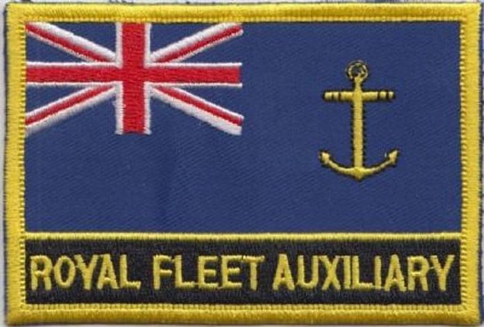 Royal Fleet Auxiliary RFA Royal Navy RN Ensign Flag Embroidered Patch