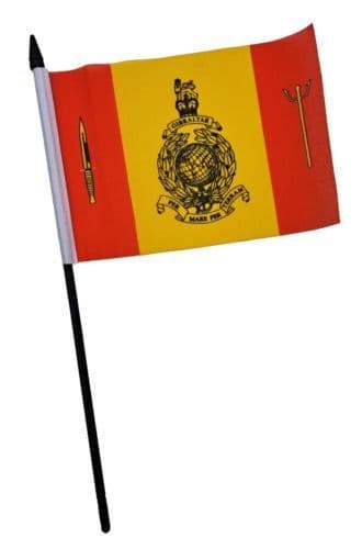 Royal Marines 43 Commando Fleet Protection Small Hand Waving Flag