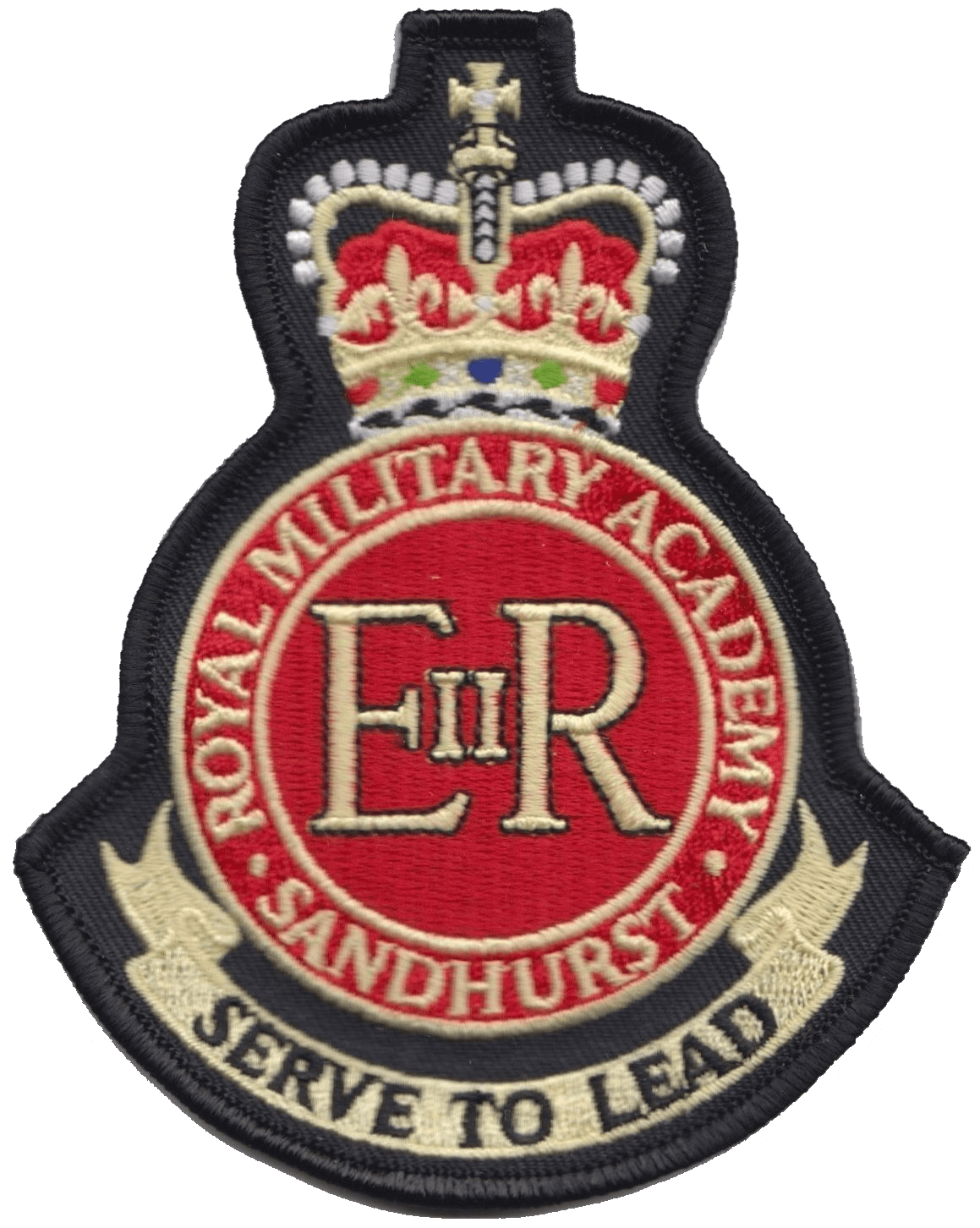 Royal Military Academy Sandhurst British Army Crest MOD Embroidered Patch