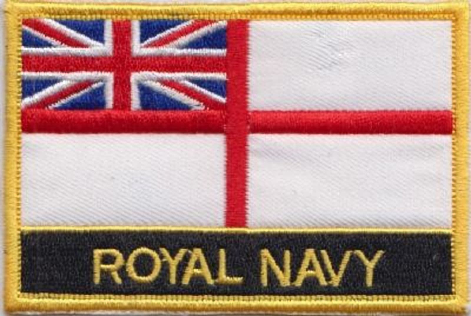 Royal Navy RN Ensign Flag Embroidered Patch