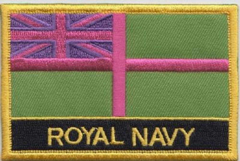 Royal Navy RN Ensign Flag Subdued Version Embroidered Patch