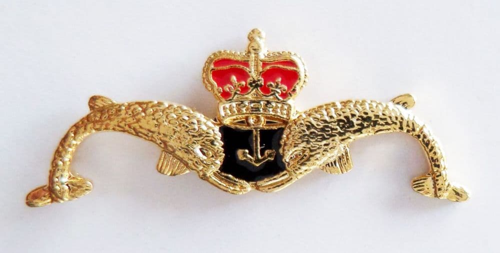 Royal Navy RN Submarine Service Cut-Out Tiny Pin Badge - MOD Approved - M97