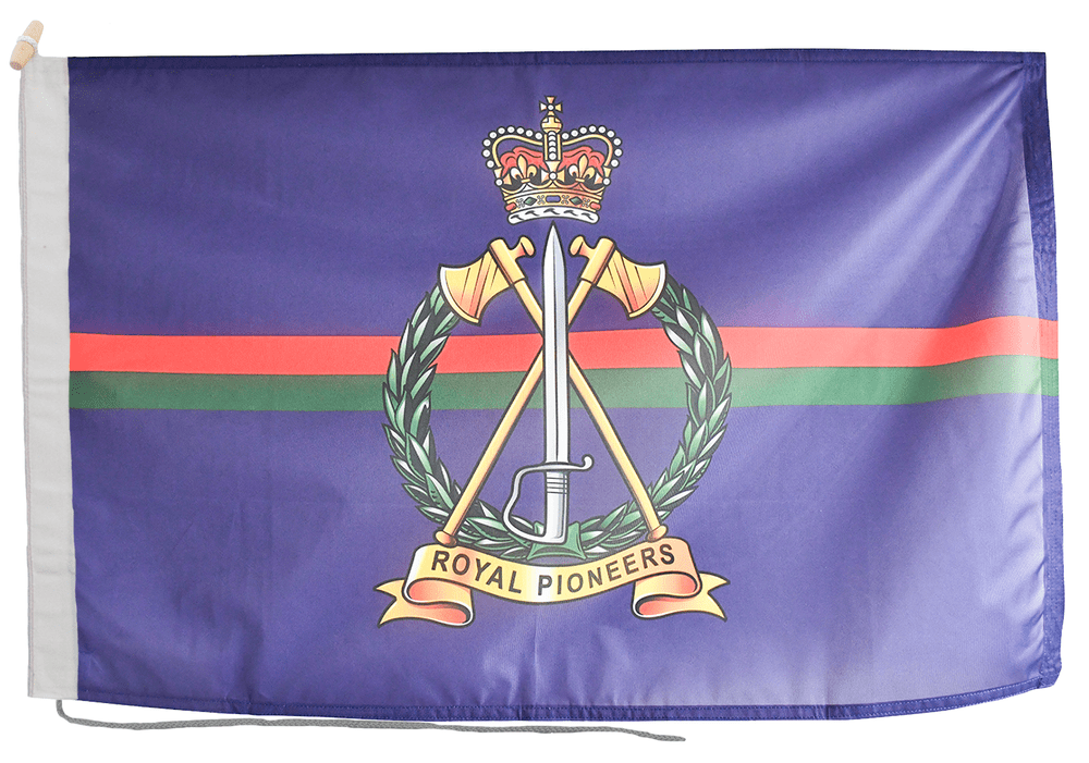 Royal Pioneer Corps British Army Flag with Rope & Toggle