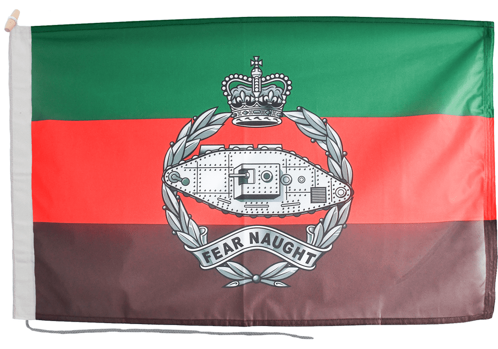 Royal Tank Regiment British Army Flag with Rope & Toggle