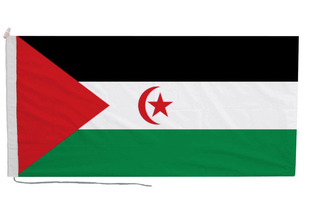 Sahrawi Arab Democratic Republic Flag with Rope & Toggle