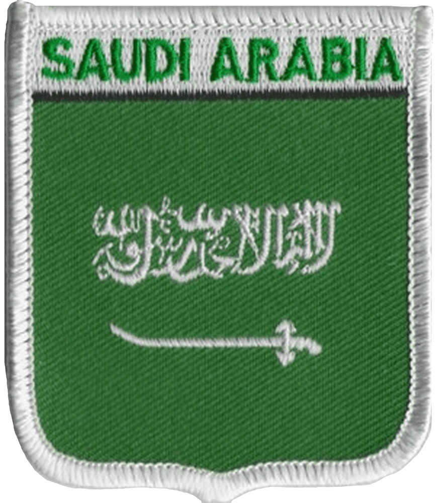 Saudi Arabia Shield Embroidered Patch a217