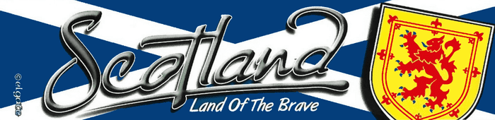 Scotland External Car Window Bumper Sticker