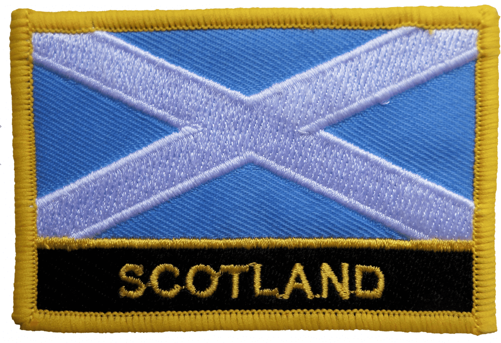 Scotland Flag Embroidered Rectangular Patch