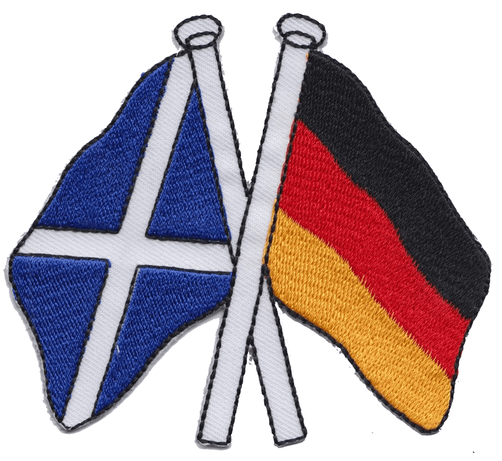 Scotland & Germany Friendship Embroidered Patch A181