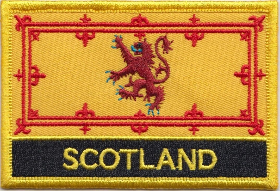 Scotland Lion Rampant Embroidered Rectangular Patch