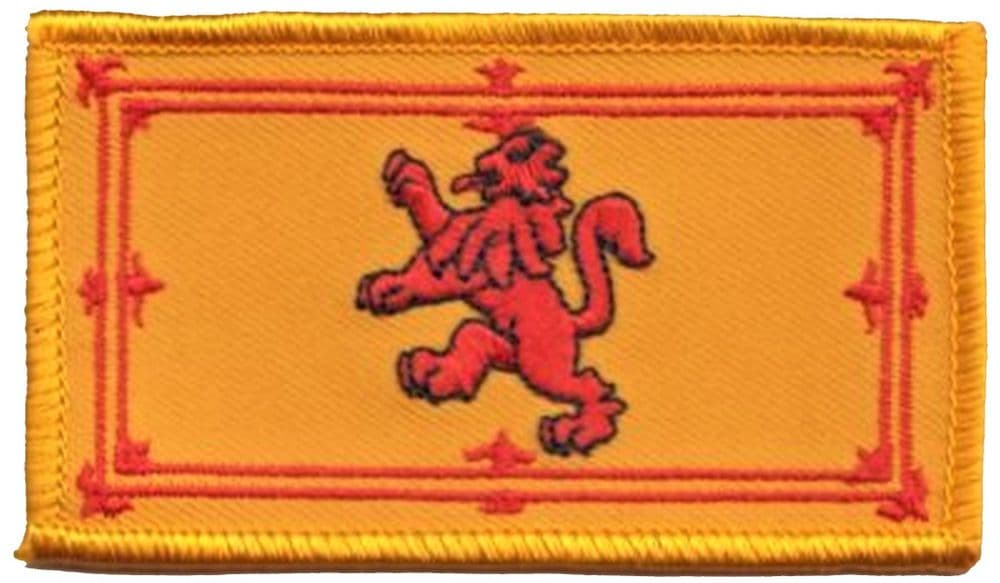 Scotland Lion Rampant Large Rectangular Embroidered Patch a209a