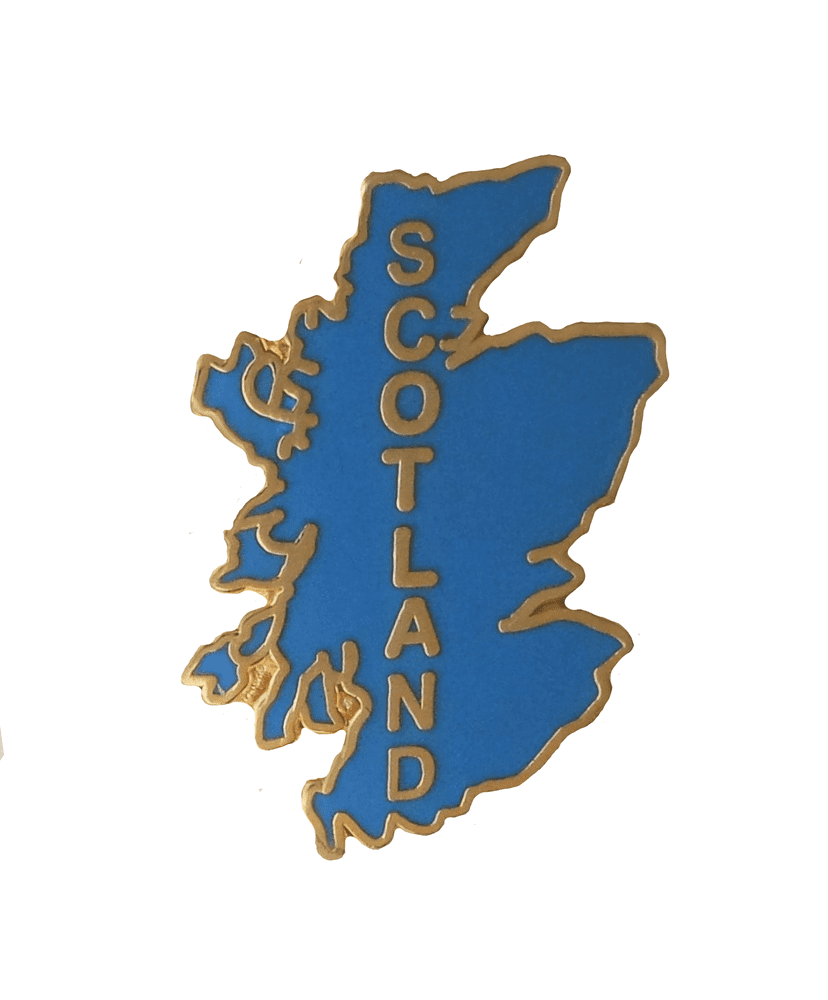 Scotland Map Cut-Out Pin Badge