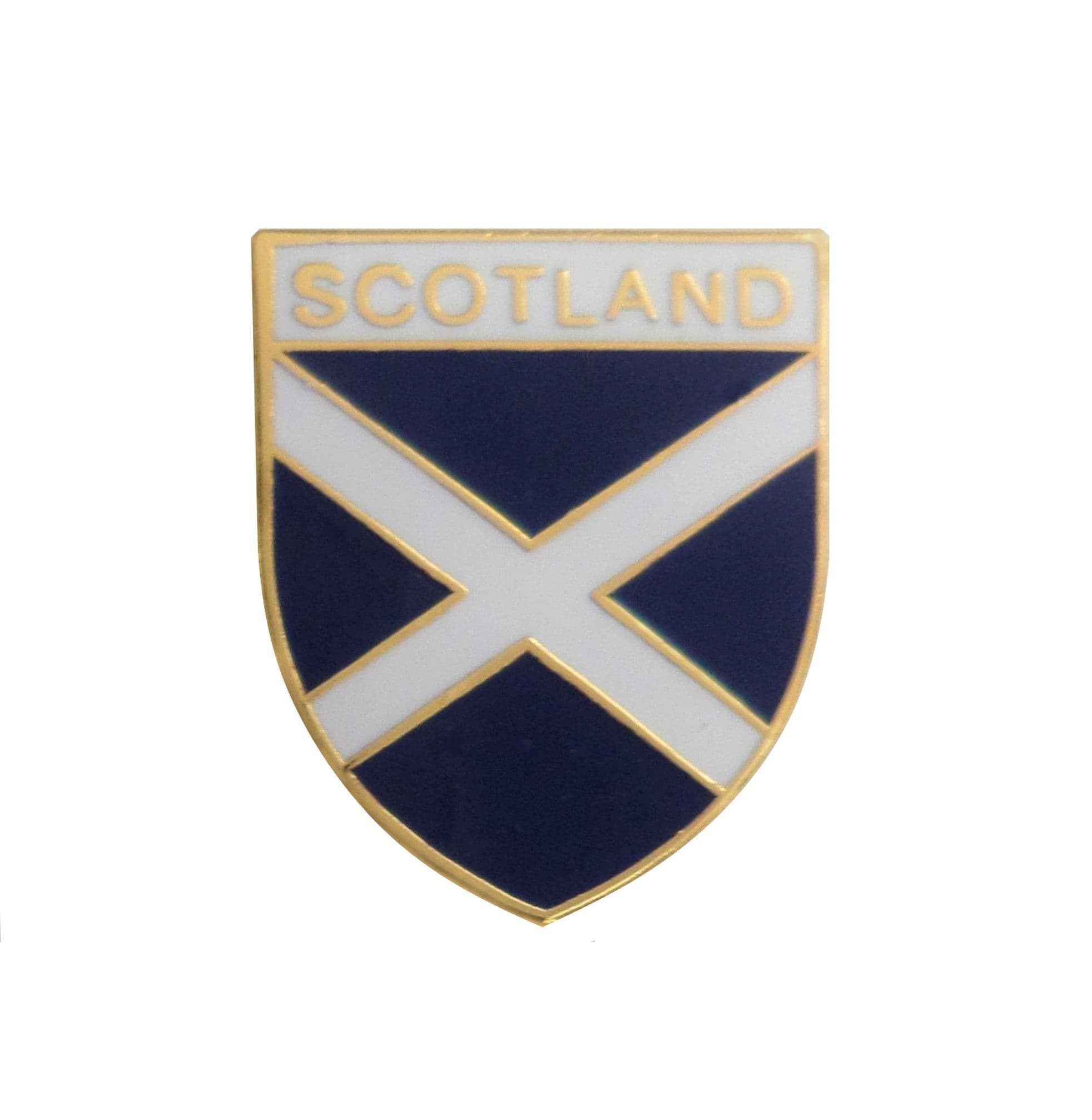 Scotland Saltire Shield Pin Badge