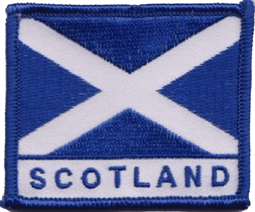 Scotland Saltire Square Embroidered Badge a451