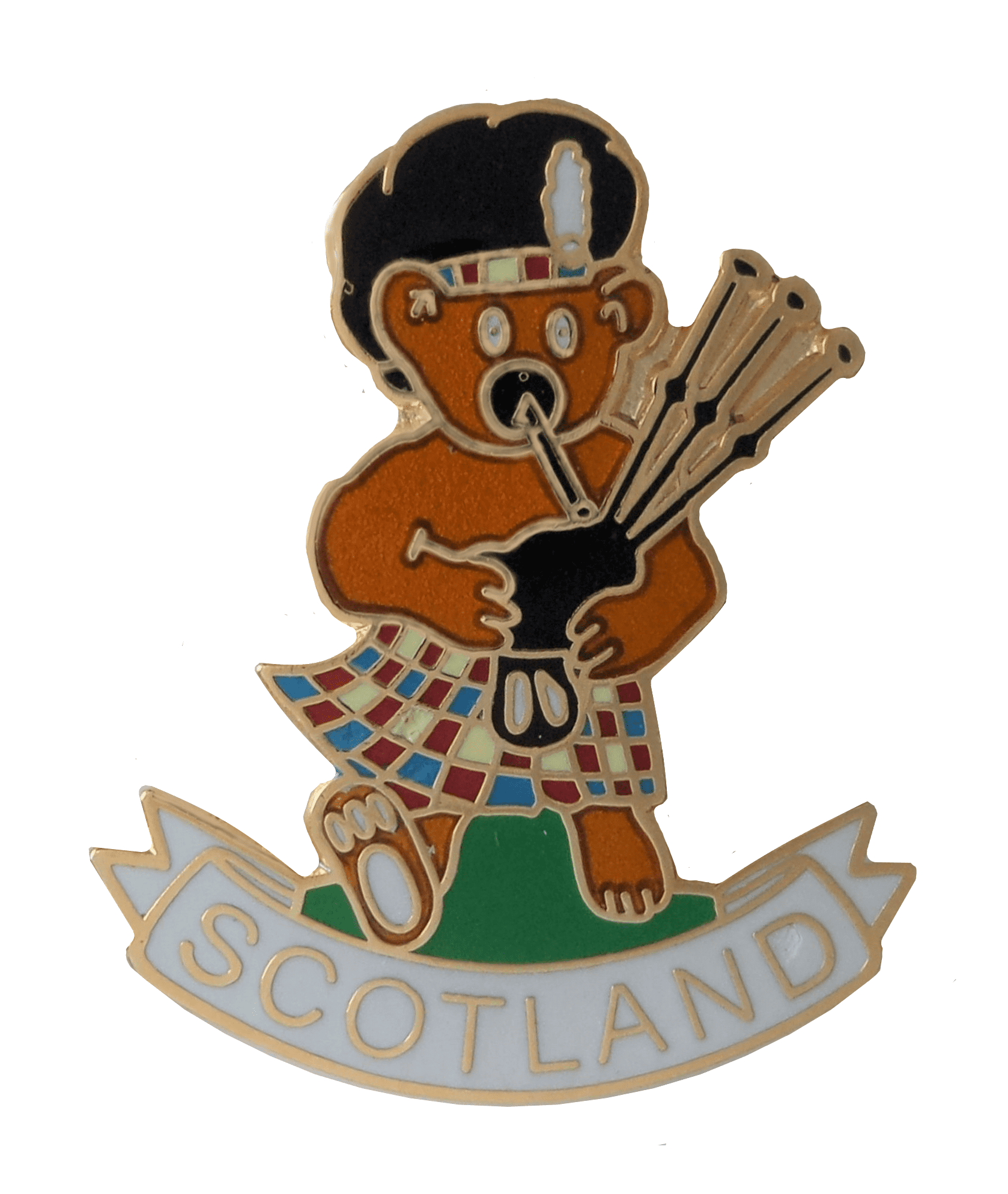 Scotland Teddy Piper Pin Badge