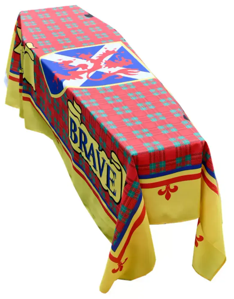 SCOTLAND THE BRAVE FLAG COFFIN DRAPE