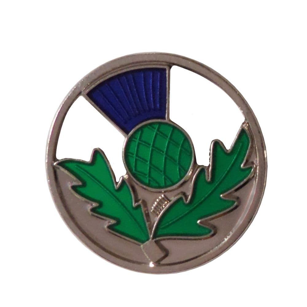 Scotland Thistle Cut Out Pin Badge