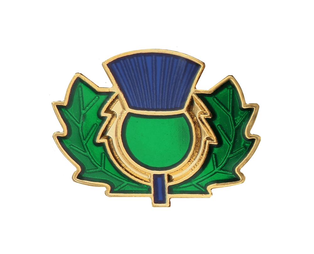 Scotland Thistle Cut Out Stylised Pin Badge