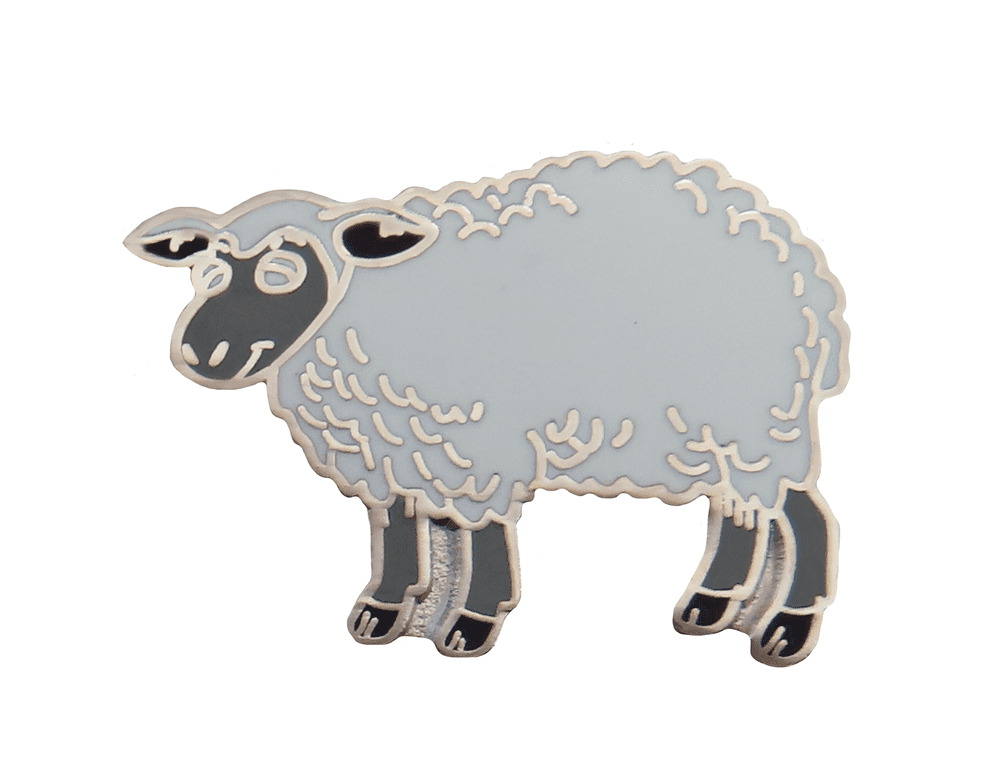 Sheep Pin Badge