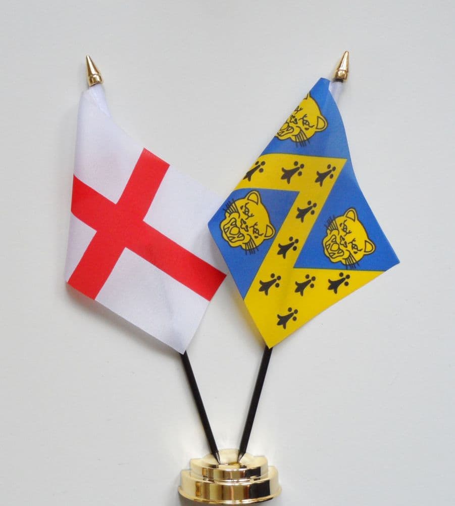 Shropshire County Council and England Friendship Table Flag