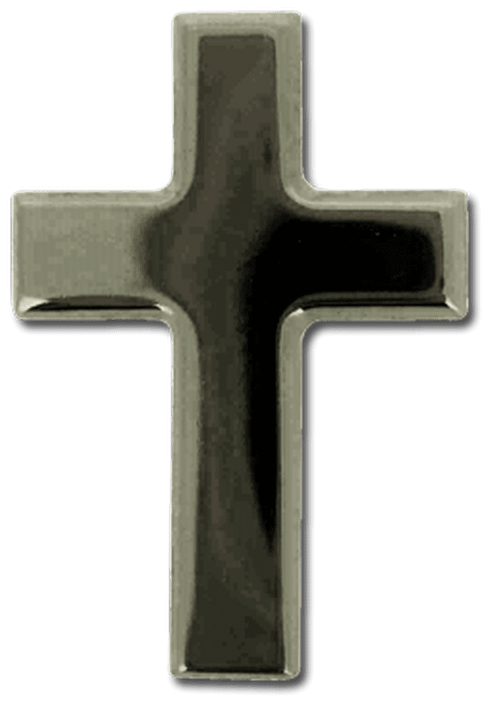 Silver Cross Small Pin Badge