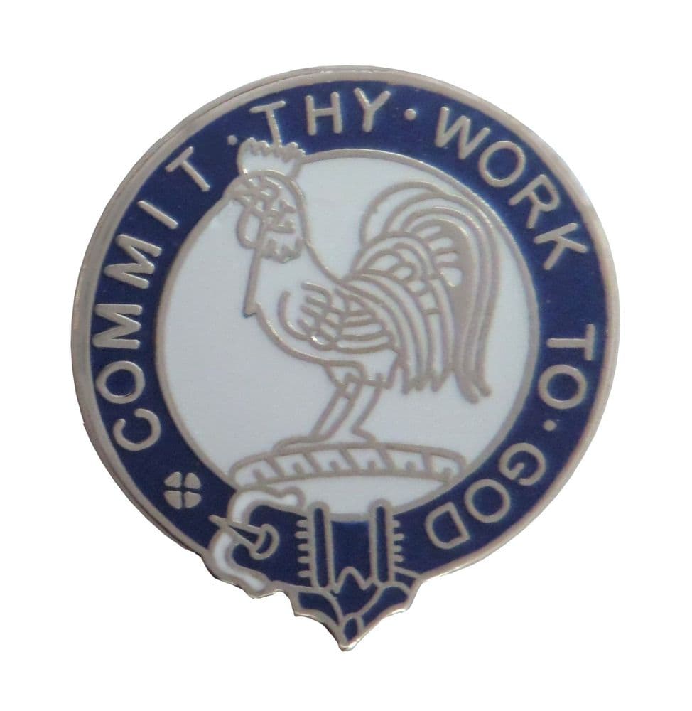 Sinclair "Commit Thy Work To God" Scottish Clan Name Crest Pin Badge