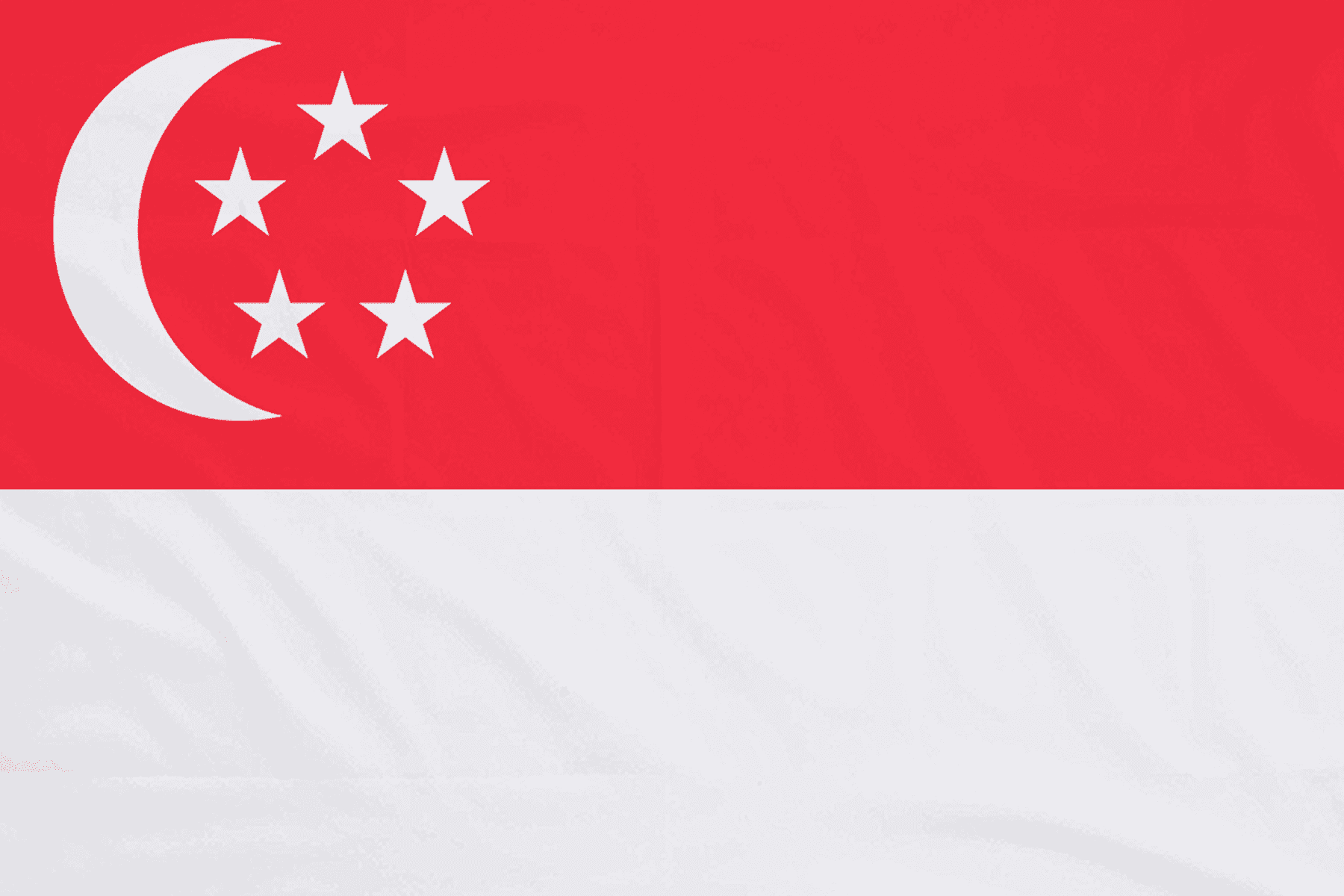 Singapore Capital City Singapore Flag with Eyelets