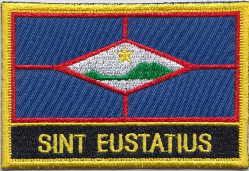 Sint Eustatius Embroidered Rectangular Patch