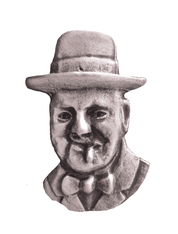 Sir Winston Churchill Pewter Pin Badge - LP1056