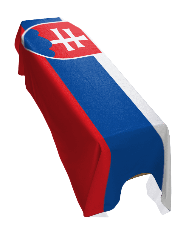 SLOVAKIA FLAG PREMIUM COFFIN DRAPE MADE TO ORDER