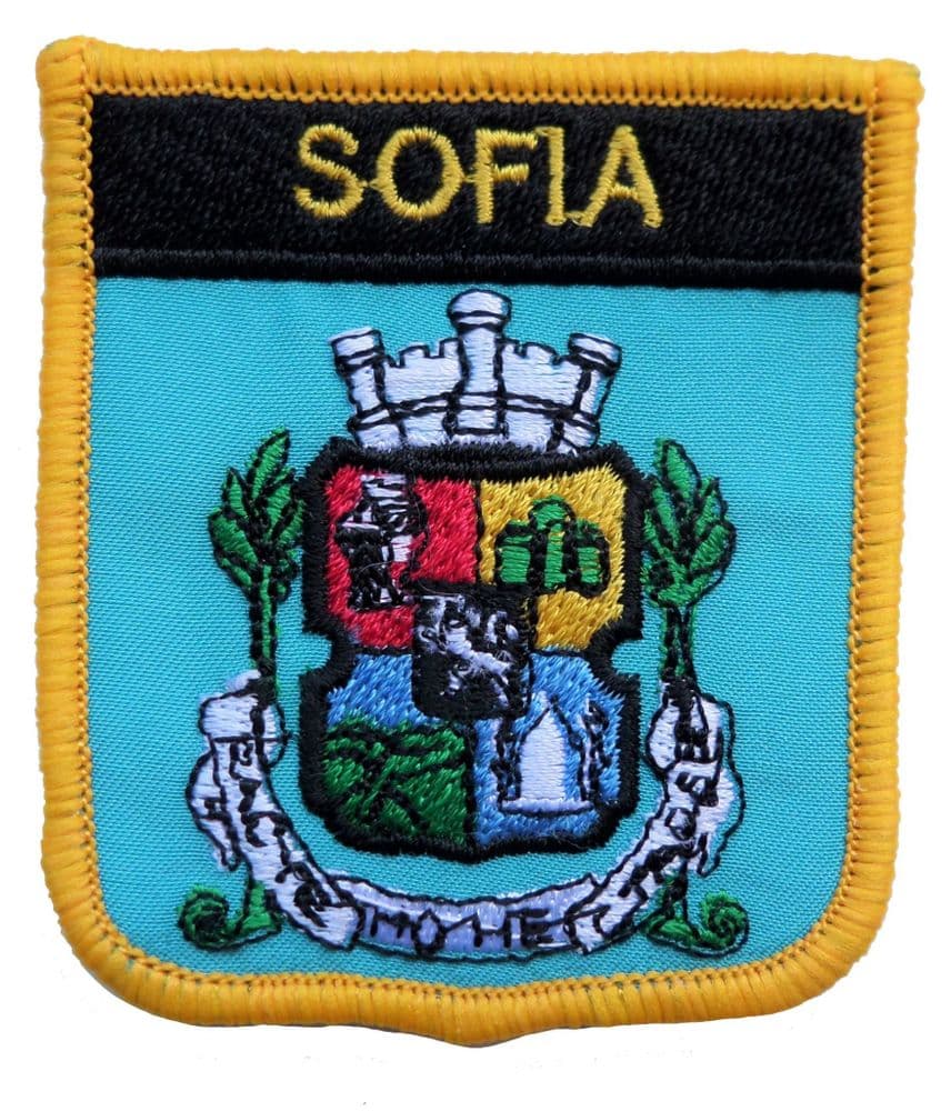Sofia Bulgaria Shield Embroidered Patch