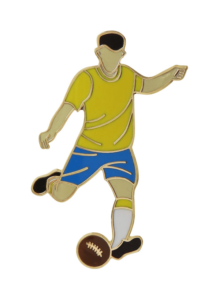 Solihull Moors Football Player Gold Plated Pin Badge