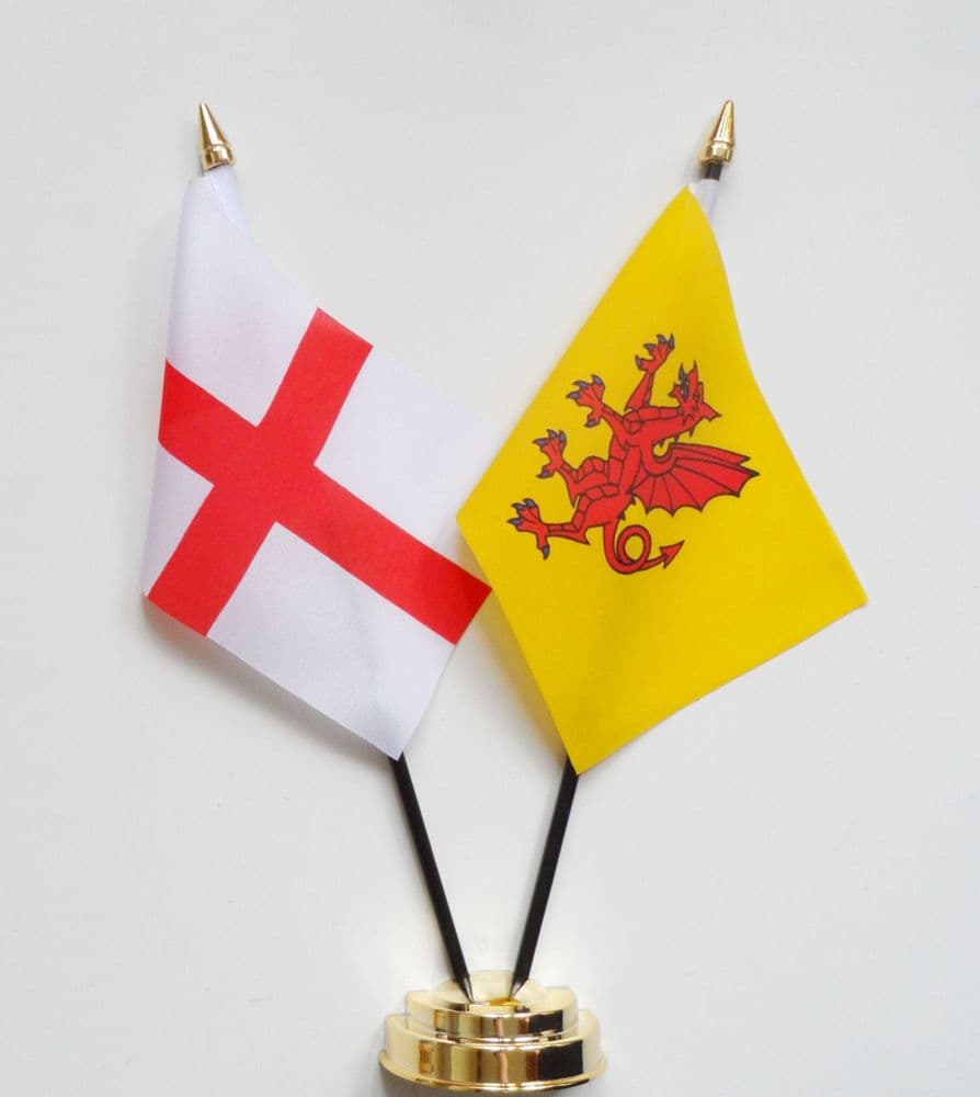 Somerset County and England Friendship Table Flag