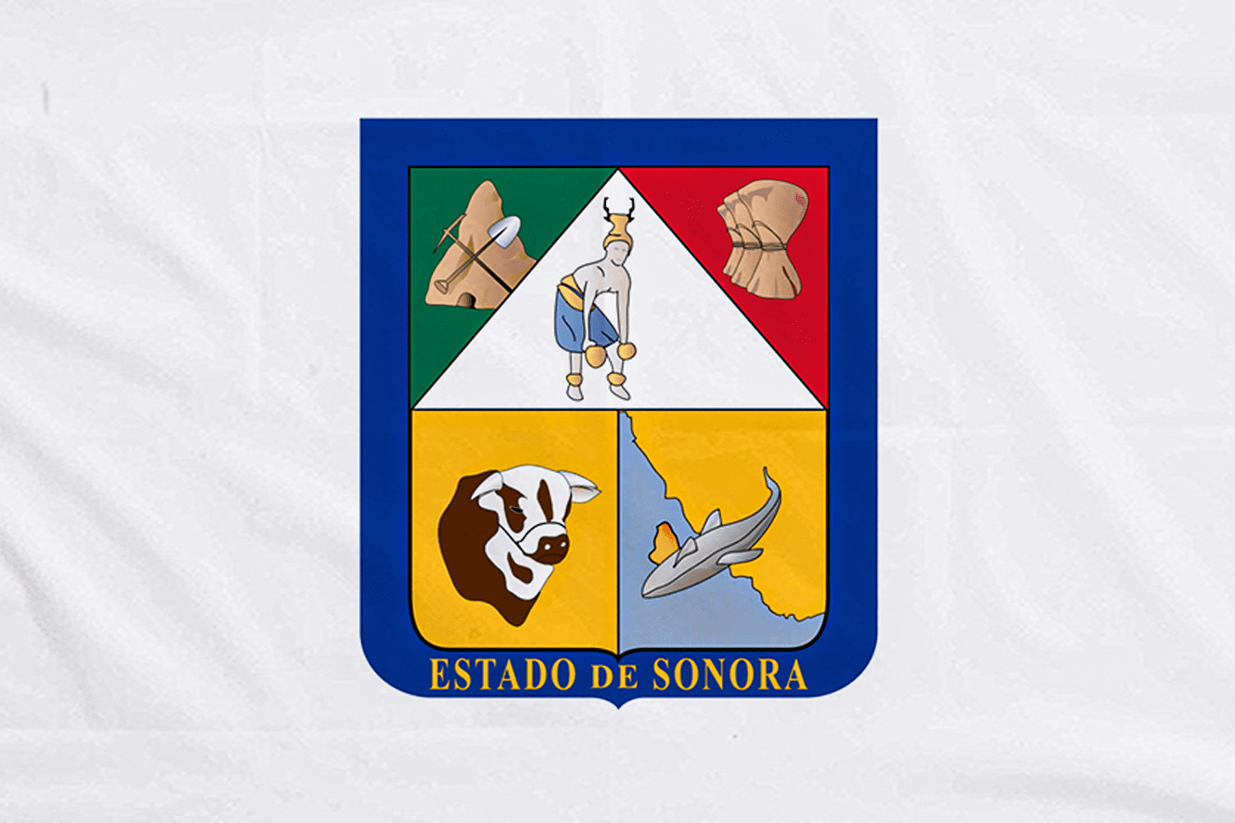 Sonora State Mexico Flag with Eyelets