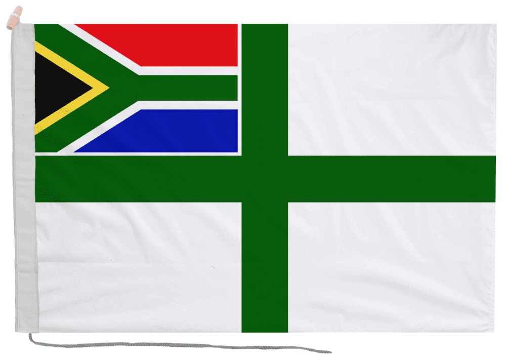 South Africa Naval Ensign Flag with Rope & Toggle