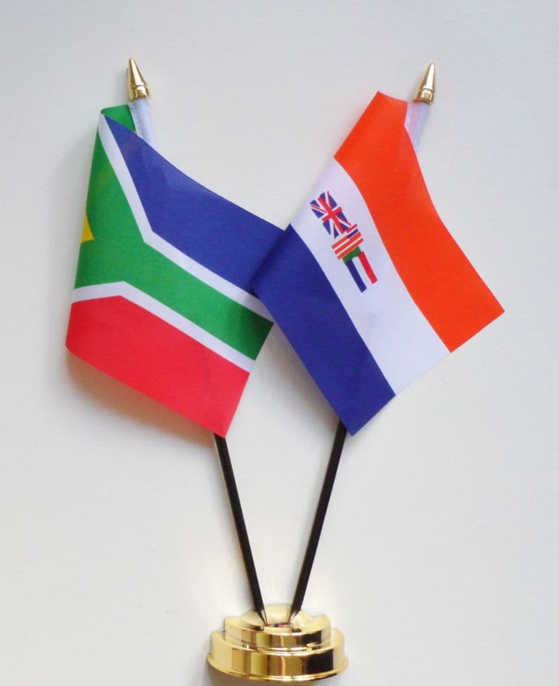 South Africa & South Africa 1928 to 1994 Friendship Table Flag