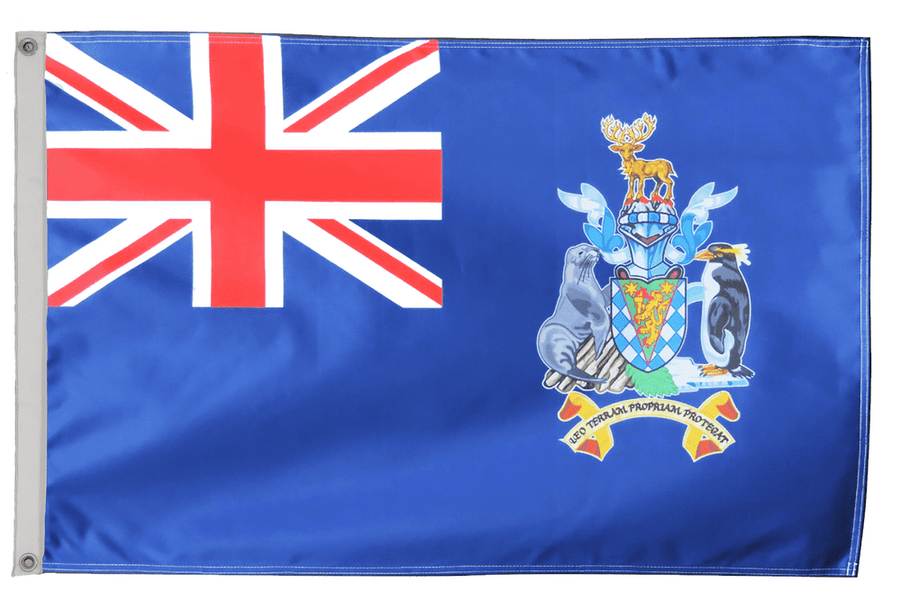 South Georgia & South Sandwich Islands Flag with Eyelets