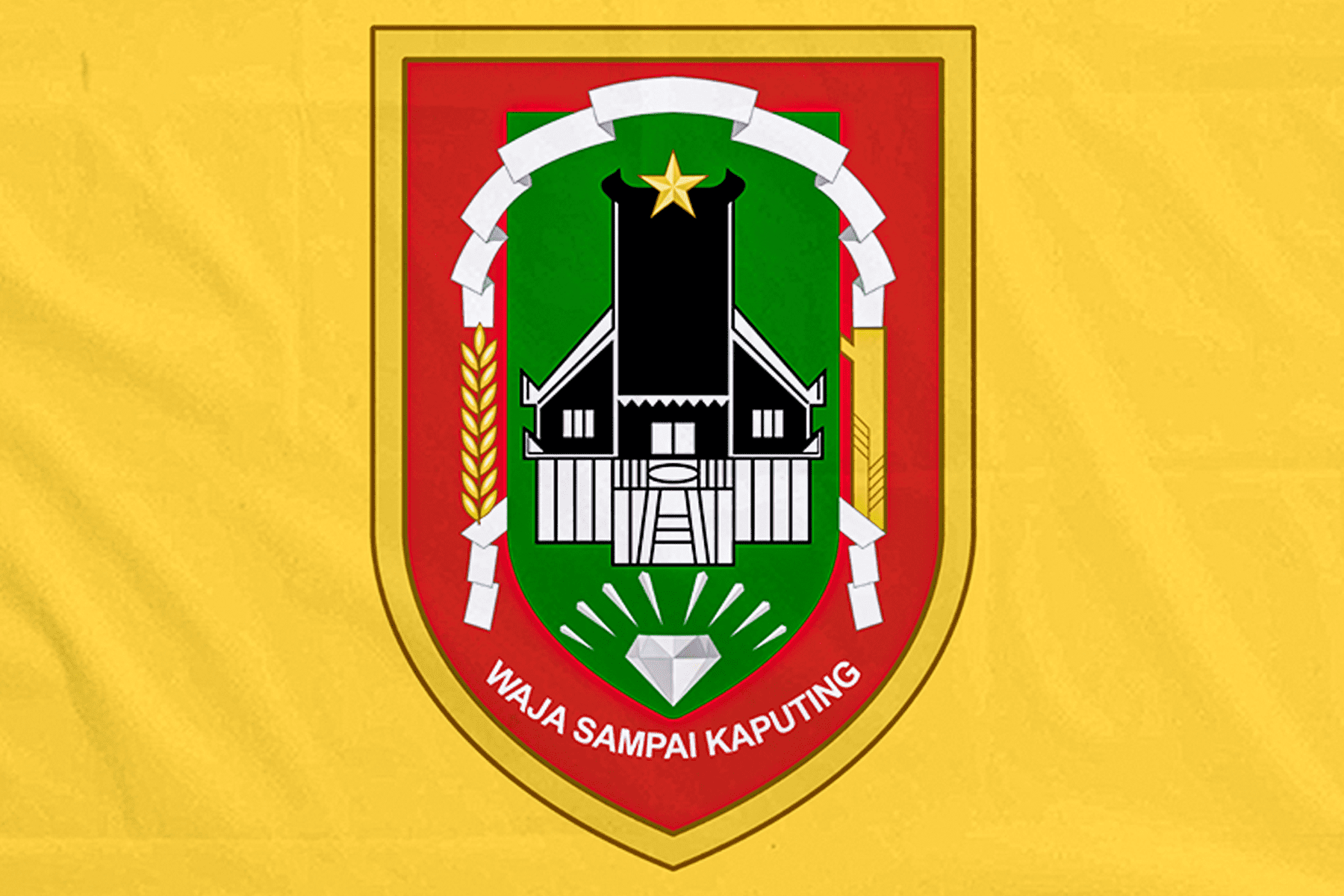 South Kalimantan Province Indonesia Flag with Eyelets
