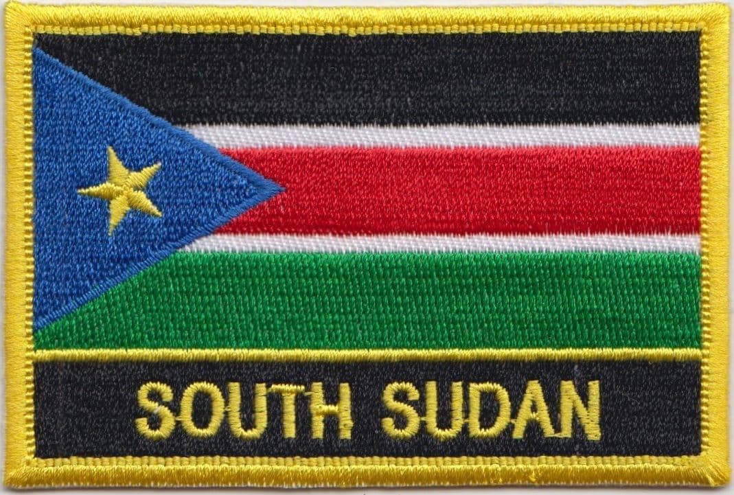 South Sudan Embroidered Rectangular Patch