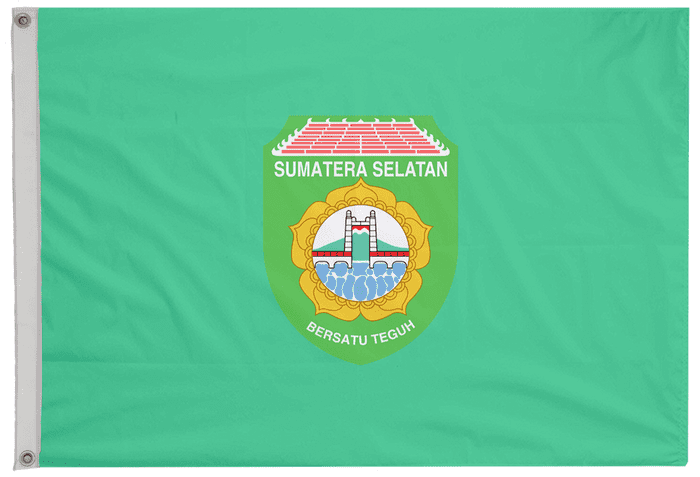 South Sumatra Province Indonesia Flag with Eyelets