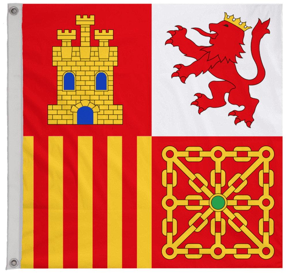 Spain Naval Jack Flag with Eyelets