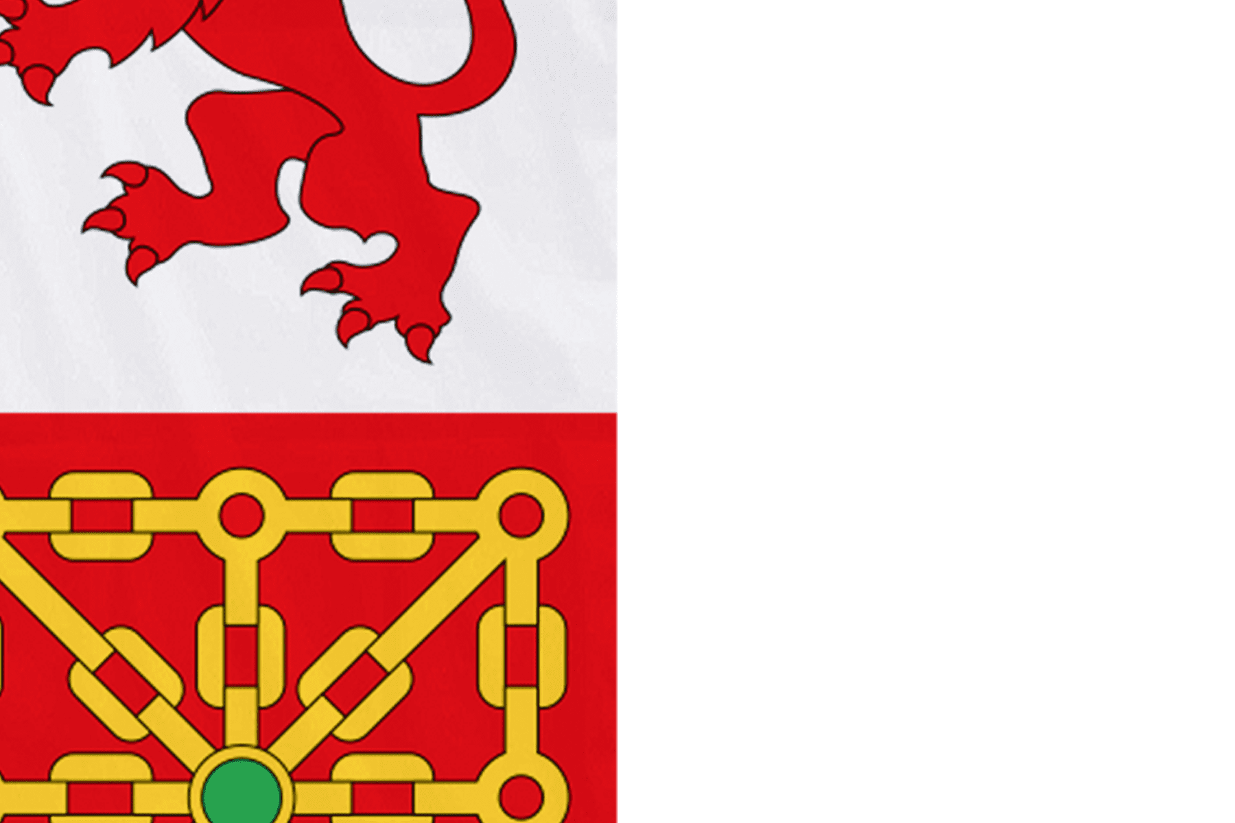 Spain Naval Jack Flag with Rope & Toggle