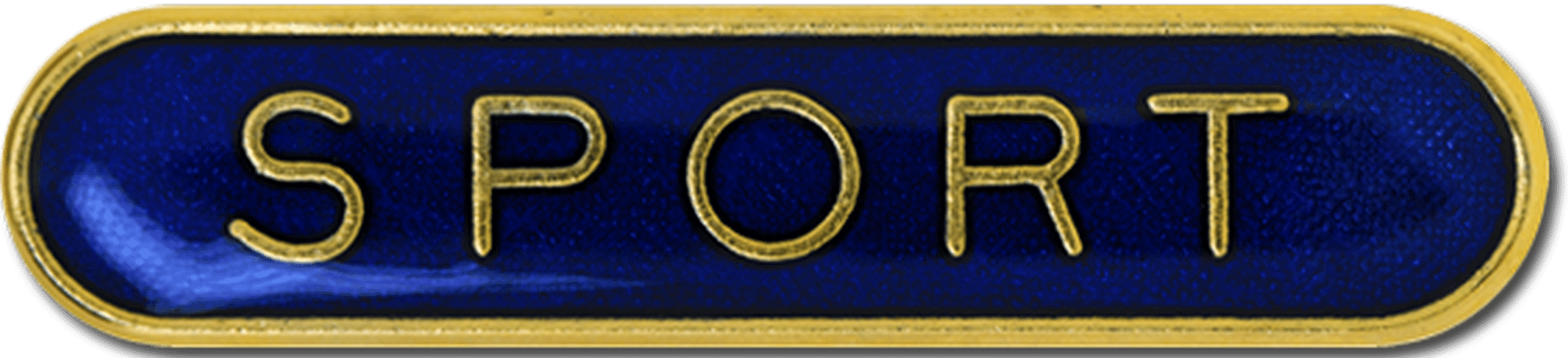 Sport Rounded Bar Blue Pin Badge