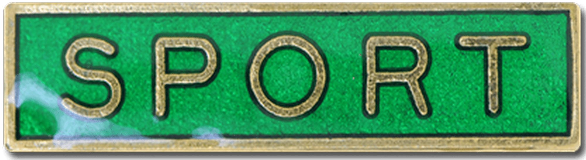 Sport Small Bar Green Pin Badge