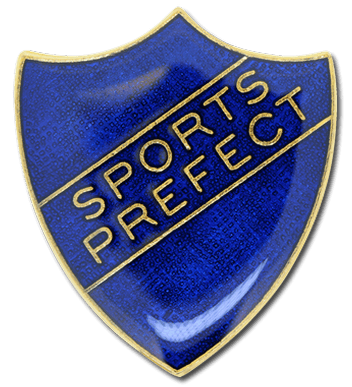 Sports Prefect Blue Pin Badge