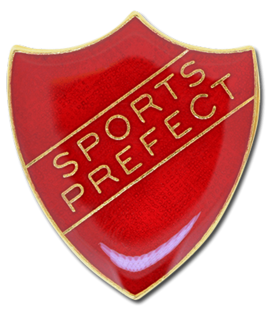 Sports Prefect Red Pin Badge