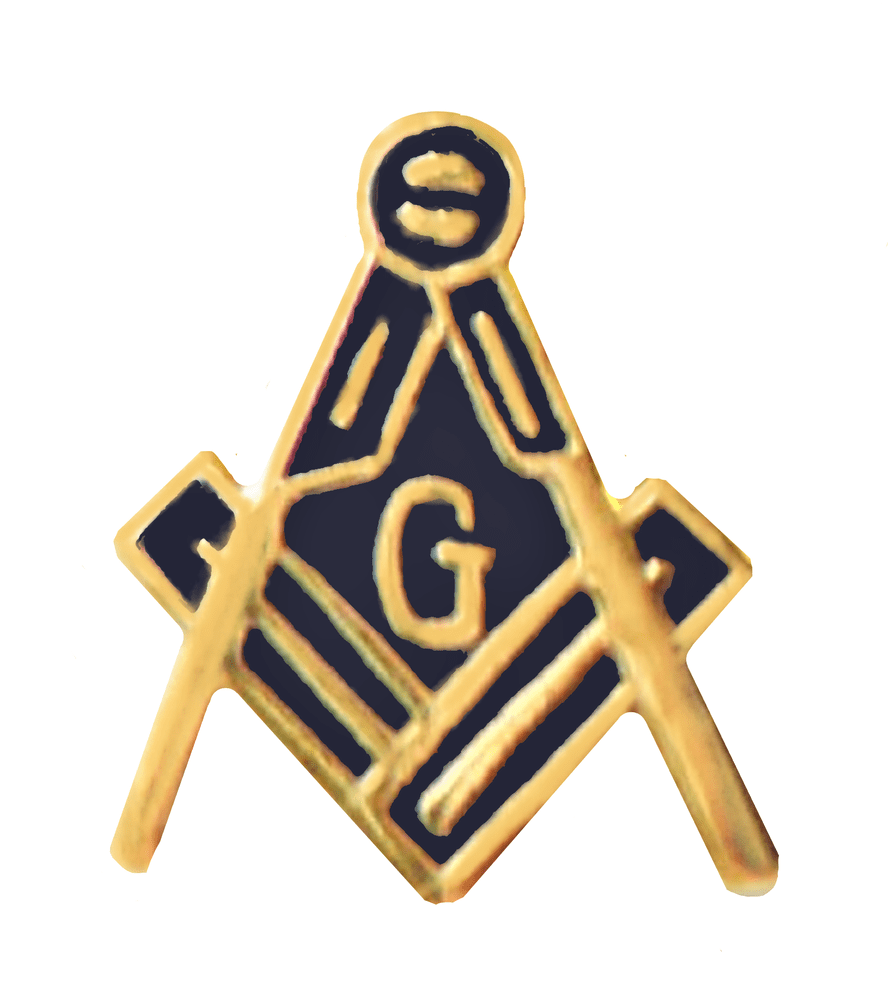 Square and Compasses With "G" Tiny Masonic Pin Badge